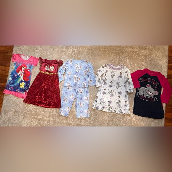 Disney | Pajamas | 4t Cozy Frozen Disney Theme Pajama Nightgown Bundle ...